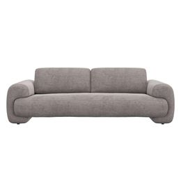 3-Sitzer FLEXLUX "Molino Designsofa, Polstersofa, Einzelsofa, Couch", beige (mushroom), B:247cm H:83cm T:108cm, 100% Polyester, Sofas, Kaltschaum & Stahl-Wellen f&uuml;r erstklassigen Sitzkomfort, F&uuml;sse Schwarz