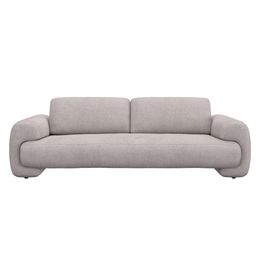 3-Sitzer FLEXLUX "Molino Designsofa, Polstersofa, Einzelsofa, Couch", beige (champagne), B:247cm H:83cm T:108cm, 100% Polyester, Sofas, Kaltschaum & Stahl-Wellen f&uuml;r erstklassigen Sitzkomfort, F&uuml;sse Schwarz