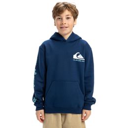 Hoodie Quiksilver "Omni Logo", Kinder, Gr. 10, blau (estate blau), [Hauptstoff] 55% Baumwolle, 45% Polyester, Sweatshirts