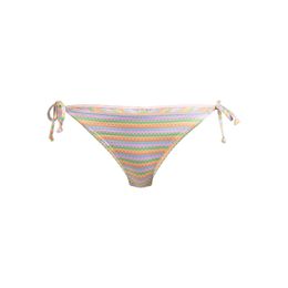 Bikini-Hose Roxy "Wavy Stripe", Damen, Gr. L, US-Größen, papaya wavy stripe s, 92% Polyester, 8% Elasthan, Badehosen