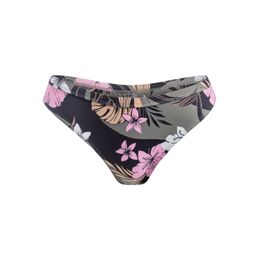 Bikini-Hose Roxy "Roxy Pro The Snap Turn", Damen, Gr. M, US-Größen, anthrazit classic pro surf, 84% Polyester, 16% Elasthan, Badehosen