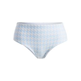 Bikini-Hose Roxy "Check It", Damen, Gr. L, US-Größen, blau (bel air blau), 75% Polyester, 16% Nylon, 9% Elasthan, Badehosen