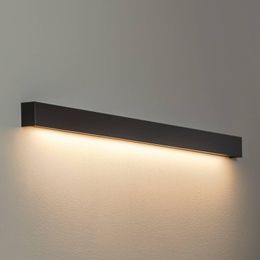 Wandleuchte Straight L, 122 cm, schwarz