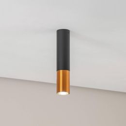 Euluna Thalassa Downlight 1flg schwarz/kupfer 29cm