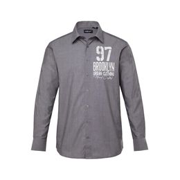 Men Plus Button Up Shirt male Grey size 5XL