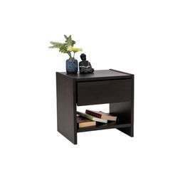 Nachttisch Holz Nachtkonsole Buche wenge 40 x 33 cm CAMPINO