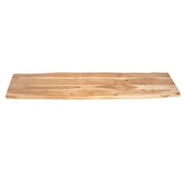 Tischplatte Baumkante Akazie Natur 180 x 40 cm CURTIS