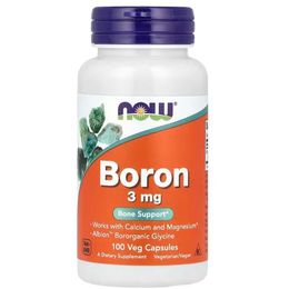 Now Foods, Boron (Bor) 3 mg - 100 Kapseln [1.612,50 EUR pro kg]