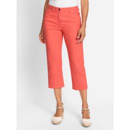 WITT Damen 3/4-Hose in Stretch-Qualität, koralle, Größe 42