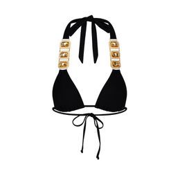 Moda Minx Bikinitop 'Boujee' Damen Größe 100 gold / schwarz