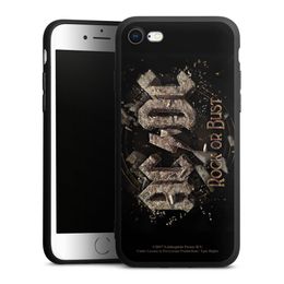 DeinDesign iPhone SE (2020) Handy Premium Silikon H&uuml;lle Handyh&uuml;lle schwarz Case Rock Or Bust Official Licensed Product Acdc Silikon Premium Case
