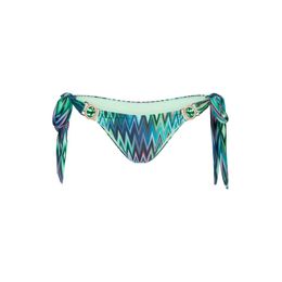 Moda Minx Bikinihose 'Chic in Chevron' Damen Größe S türkis / petrol / neongrün