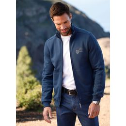 Sweatjacke Catamaran, Herren, Gr. 52/54, blau (dunkelblau), 100% Baumwolle, Langarm, Sweatjacken