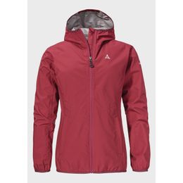 Schöffel Outdoorjacke SCHÖFFEL "Hiking Jacket Style Migandi WMS", Damen, Gr. 34, rot (3750, rot), Oberstoff: 100% Polyester, sportlich, regular fit, hoch geschlossener Ausschnitt, Langarm, Jacken