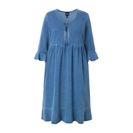 Ulla Popken Kleid Damen Größe 42/44 blue denim Winterkleid