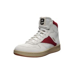 Sneaker Ethletic "Carl", Damen, Gr. 42, wei&szlig; (chalk wei&szlig;, accent rio rot), Obermaterial: 100% Polyurethan. Futter: 100% Baumwolle. Decksohle: 100% Baumwolle. Sohle: 100% Naturkautschuk, Schuhe Sneaker, recycled Produkt