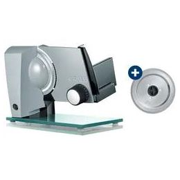 Graef Allesschneider "Sliced Kitchen S12120OT TWIN", grau, B:25,5cm H:26cm T:34,5cm, Allesschneider, Gratis Schinkenmesser im Wert von 34,99€ UVP