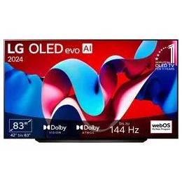 LG OLED-Fernseher, F (A-G), schwarz, 83, Fernseher