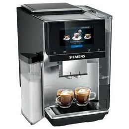 Siemens Kaffeevollautomat "EQ700 classic TQ717D03, Cold Brew, intuitives 5" TFT-Display, App", grau (edelstahl), B:35,2cm H:38cm T:46,7cm, Kaffeevollautomaten, aromaSelect, 30 Favoriten, autom. Dampfreinigung, edelstahl