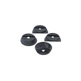 Basil Gummiringe für Drahtgitter Buddy, schwarz (4er Pack)