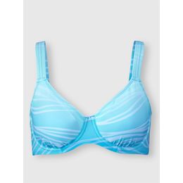 feel good Damen Bikini mit Farbverlauf, aqua-mittelblau-bedruckt, Gr&ouml;&szlig;e 38B
