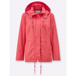 WITT Damen Kapuzenjacke mit Stehkragen, grapefruit, Gr&ouml;&szlig;e 46
