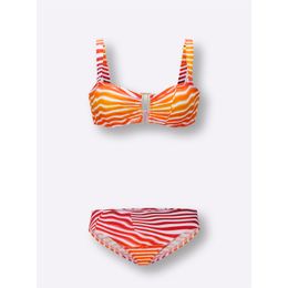 feel good Damen Bikini, ros&eacute;-terra-bedruckt, Gr&ouml;&szlig;e 40B