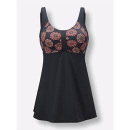 feel good Damen Tankini-Oberteil mit Softcups, schwarz-rot, Gr&ouml;&szlig;e 40C