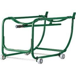 Justrite Fassgerüst, mit Rollen, Stahl, B 530 x T 102 x H 102 mm, grün