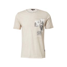 Key Largo T-Shirt 'Wheels' Herren Gr&ouml;&szlig;e M dunkelbeige / grau / schwarz