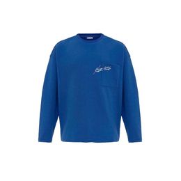 Dandalo Sweatshirt Herren Gr&ouml;&szlig;e L royalblau / wei&szlig;