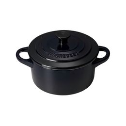 Le Creuset Mini Cocotte 10cm Schwarz Glänzend