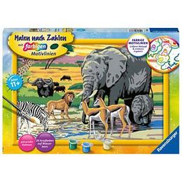 Ravensburger Malen-nach-Zahlen Tiere in Afrika mehrfarbig