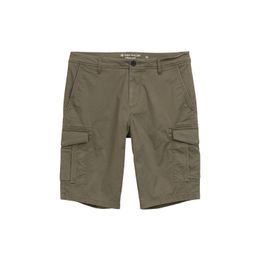 Tom Tailor Herren Cargo Shorts mit Taschen, grün, Gemustert, Gr. 30