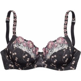 Nuance by Lascana Damen B&uuml;gel-BH, schwarz-taupe, Gr&ouml;&szlig;e 100B