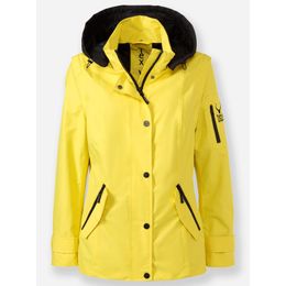 WITT Damen Funktionsjacke mit abnehmbaren &Auml;rmeln, limone, Gr&ouml;&szlig;e 22