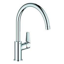 Grohe BauEdge Spültisch-Einhebelmischer 31367001 chrom, hoher, schwenkbarer Auslauf