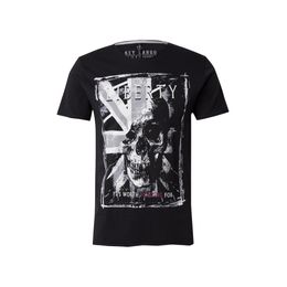 Key Largo Shirt 'Liberty' male size XXL Grey / Black / White