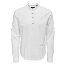 Only & Sons Only & Sons Button Up Shirt 'Caiden' male size L White