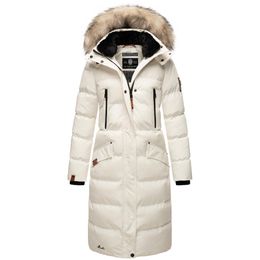 Marikoo Mantel 'Schneesternchen' Damen Gr&ouml;&szlig;e S beige / schwarz / wei&szlig; / offwhite Wintermantel
