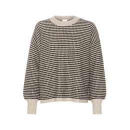 Kaffe Sweater 'Ellery' female size XL Greige / Black