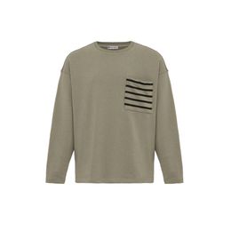 Dandalo Sweatshirt Herren Gr&ouml;&szlig;e L khaki / schwarz