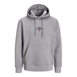 Jack & Jones Sweatshirt 'JJRDDBenjamin' Herren Gr&ouml;&szlig;e S grau / rot / schwarz