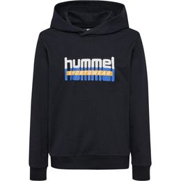 Hummel Sweatshirt 'Tukas' Jungen Gr&ouml;&szlig;e 152 blau / mokka / schwarz / wei&szlig;