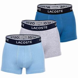 Lacoste Boxershorts Herren Gr&ouml;&szlig;e S blau / himmelblau / graumeliert