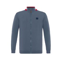 Jacey Quinn Knit Cardigan male size S Sapphire / Red / White