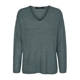 V&eacute;ro Moda Vero Moda Pullover 'Lefile' Damen Gr&ouml;&szlig;e M dunkelgr&uuml;n