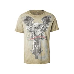 Key Largo Shirt 'SUNSET HILLS' male size M Anthracite / Khaki / Red / White
