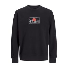R.D.D. ROYAL DENIM DIVISION Sweatshirt Herren Gr&ouml;&szlig;e M hellgrau / rot / schwarz