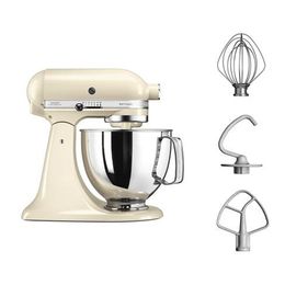 KitchenAid Küchenmaschine »Artisan 5KSM125« inkl. Fleischwolf und Spritzgebäckvorsatz - Creme - Edelstahl